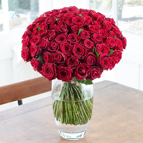 100 Romantic Red Roses – BetterFlowers.ae