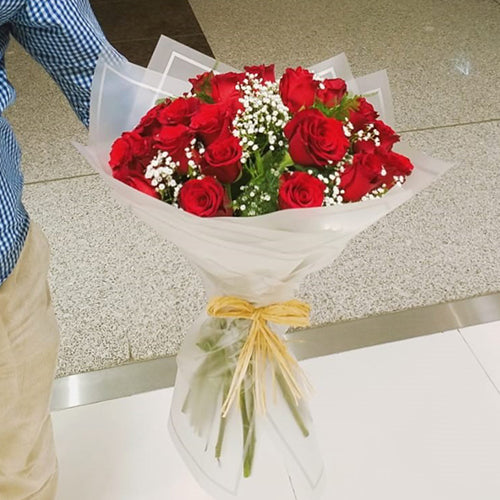 Two Dozen Red Rose Bouquet | BetterFlowers.ae